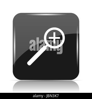 Zoom in icon. Internet button on grey background Stock Photo - Alamy