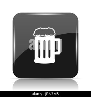 Beer icon. Internet button on white background Stock Photo - Alamy
