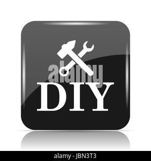 DIY icon. Internet button on white background Stock Photo - Alamy