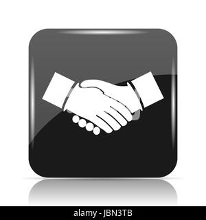 Agreement icon. Internet button on white background Stock Photo - Alamy