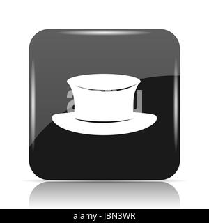 Hat icon. Internet button on white background Stock Photo - Alamy