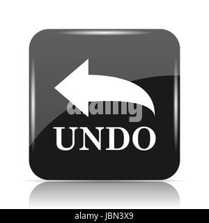 Undo icon. Internet button on white background Stock Photo - Alamy