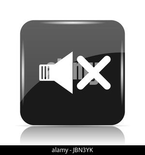 No sound icon. Internet button on white background Stock Photo - Alamy