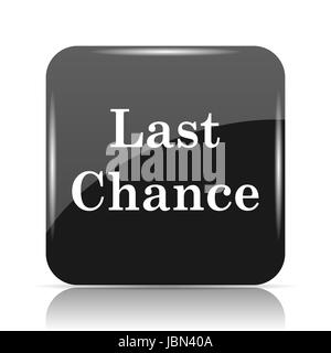 Last chance icon. Internet button on white background Stock Photo - Alamy