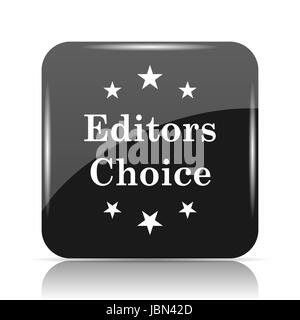 Editors choice icon. Internet button on white background Stock Photo ...