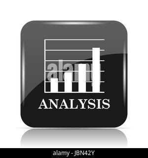 Analysis icon. Internet button on white background Stock Photo - Alamy