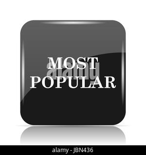 Popular icon. Internet button on metallic background Stock Photo - Alamy