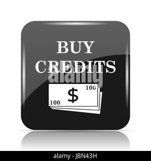 Buy credits icon. Internet button on white background Stock Photo - Alamy