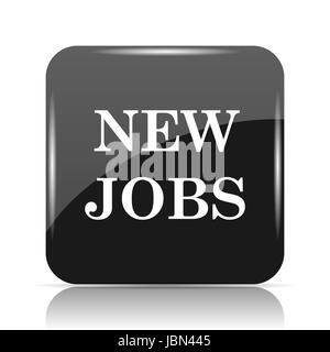 New jobs icon. Internet button on white background Stock Photo - Alamy