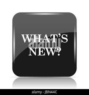 Whats new icon. Internet button on white background Stock Photo - Alamy