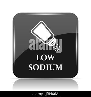 Low sodium icon. Internet button on white background Stock Photo - Alamy