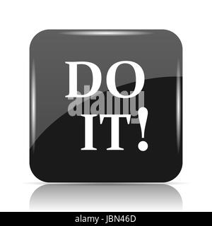 Time for action icon. Internet button on white background Stock Photo ...