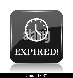 Expired icon. Internet button on white background Stock Photo - Alamy