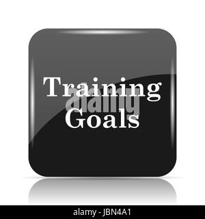 Training goals icon. Internet button on white background Stock Photo ...