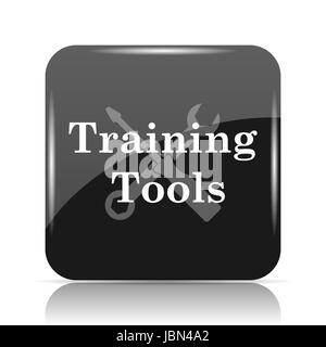 Training tools icon. Internet button on white background Stock Photo ...