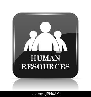 Human Resources icon. Internet button on white background Stock Photo ...