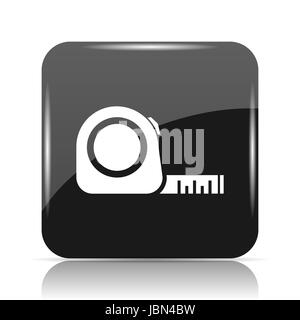 Tape measure icon. Internet button on white background Stock Photo - Alamy