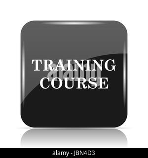 Training course icon. Internet button on white background Stock Photo ...