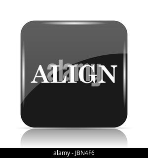 Align icon. Internet button on white background Stock Photo - Alamy