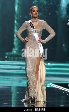 Miss Michigan USA, Krista Ferguson during the 2017 Miss USA Preliminary ...