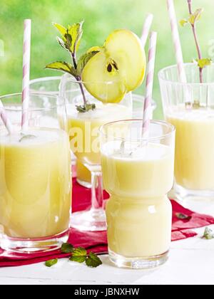 Apple lassi with thai mint Stock Photo - Alamy