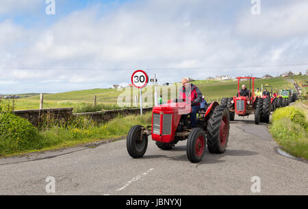 Tractor at Ness Isle of Lewis Western Isles Outer Hebrides Scotland ...