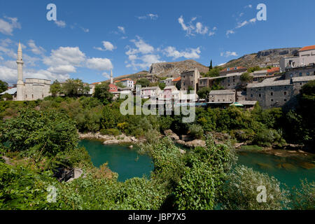 View of Mostar from near the famous bridge Stock Photo - Alamy
