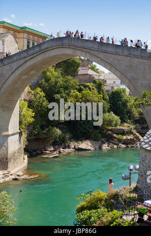 Mostar Bridge, rebuilt after the Balkans War Stock Photo - Alamy
