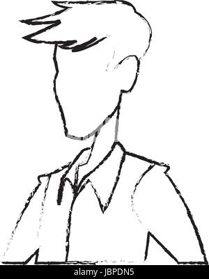 contour man head and default profile Stock Vector Image & Art - Alamy