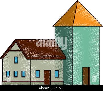 house with windows cellar traditional icon Stock Vector Image & Art - Alamy