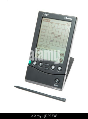 Pilot 1000 PDA released 1996 by Palm Inc subsidiary or U.S. Robotics ...