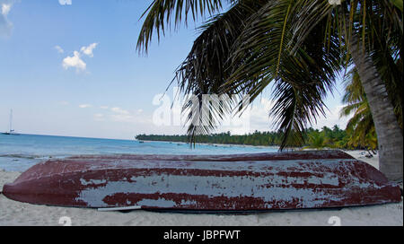 real caribbean paradise saona island Stock Photo - Alamy