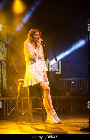 Treviolo, Italy. 11th June, 2017. Chiara Galiazzo, a famous Italian ...