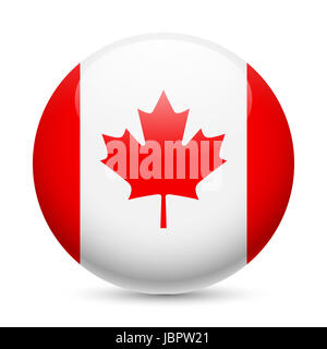 Canada round flag icon. Round World Flags Vector illustration Icons Stock Vector Art ...