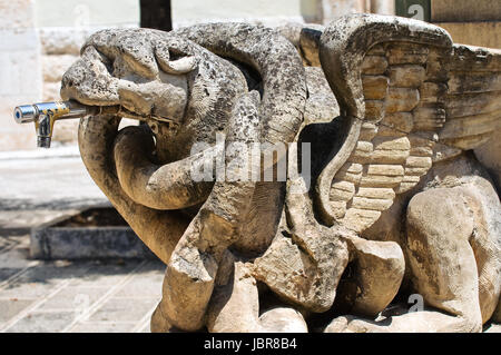 Marble fountain. Conversano. Puglia. Italy Stock Photo - Alamy
