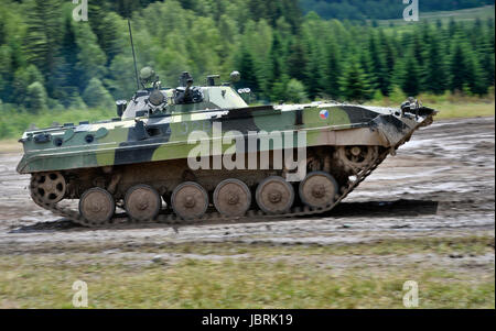The BVP 2 Armoured vehicle of Czech Army, Bahna 2017 day of ground ...
