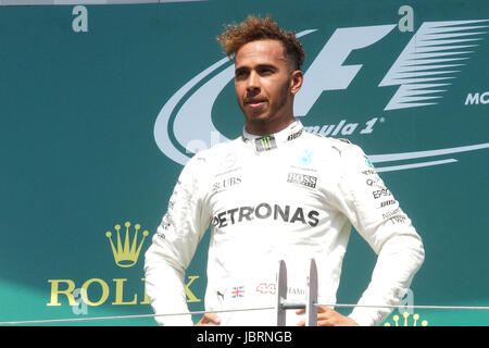 Race leader Mercedes driver Lewis Hamilton (44) of Great Britain ...