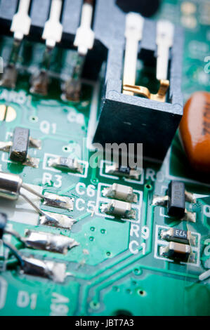 Motherboard detail, closeup Stock Photo - Alamy