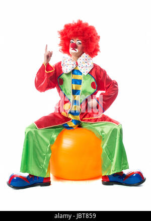 clown points his finger Stock Photo - Alamy