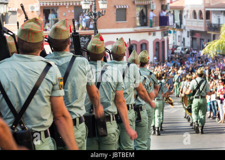 A legionnaire of the Spanish Legion during the Holy Week (Semana Santa ...