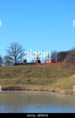 Windmill at defence area Bastion of Copenhagen Stock Photo - Alamy