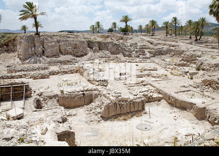 Archaeological site of Megiddo, Israel, Middle East Stock Photo ...