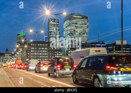 heavy traffic congestion, london, england Stock Photo - Alamy