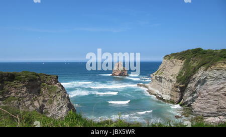 coastal path in hendaye,basque country / france Stock Photo - Alamy