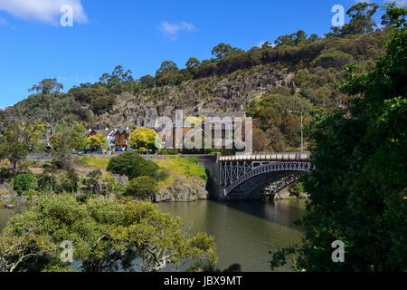 Kings Bridge Cataract Gorge Launceston Tasmania Australia Stock Photo ...
