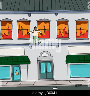 Vector illustration of Cartoon Man scared Stock Vector Art ...