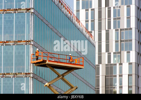 Construction of the New Bupa Offices Salford Quays Stock Photo - Alamy