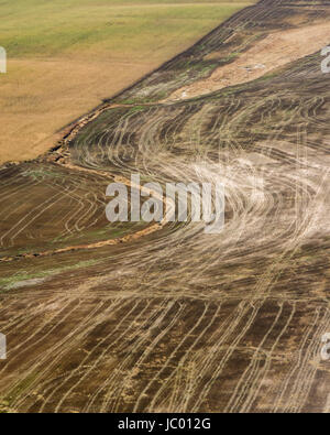 Aerial view, fallow land in the Südstraße industrial estate, Herne ...