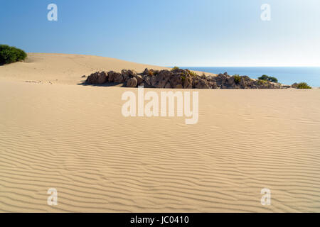 White Sand dunes at on Patara beach. Antalya Province. Turkey Stock ...