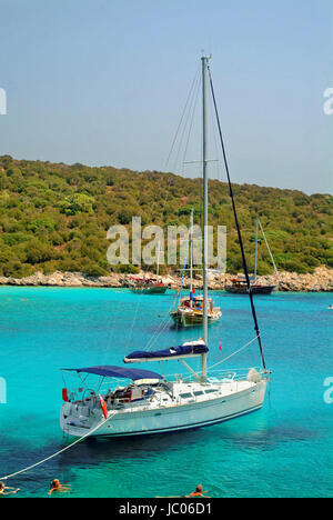 Karaada Island in Aegean Sea, Bodrum Town, Turkey Stock Photo - Alamy